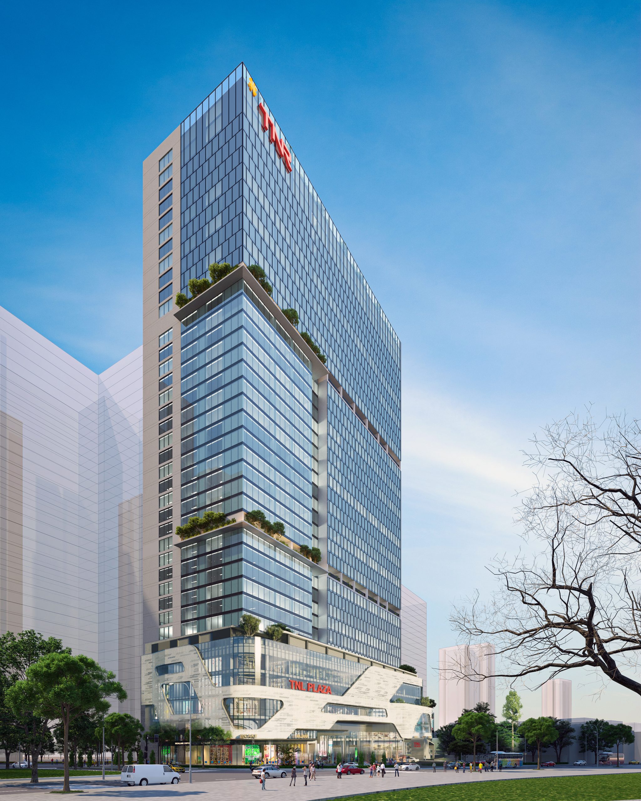 Tổ hợp thương mại, dịch vụ và văn phòng TNL Plaza – Thiết kế Façade bởi ...